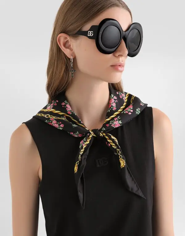 Dolce & Gabbana Jersey T-shirt With Scarf