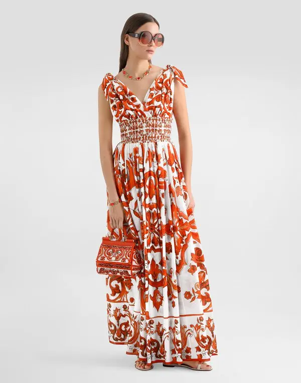 Dolce & Gabbana Majolica-print Maxi Dress
