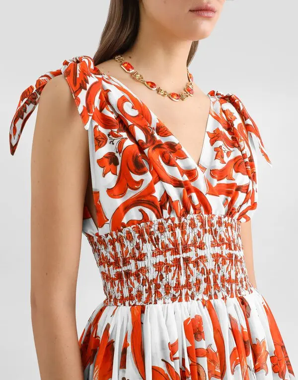 Dolce & Gabbana Majolica-print Maxi Dress