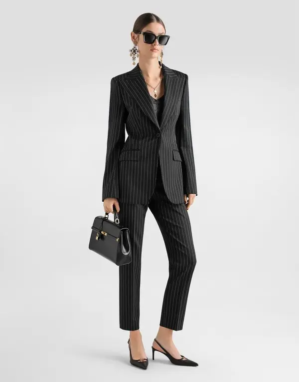 Dolce & Gabbana Turlington Single-breasted Pinstripe Wool Jacket