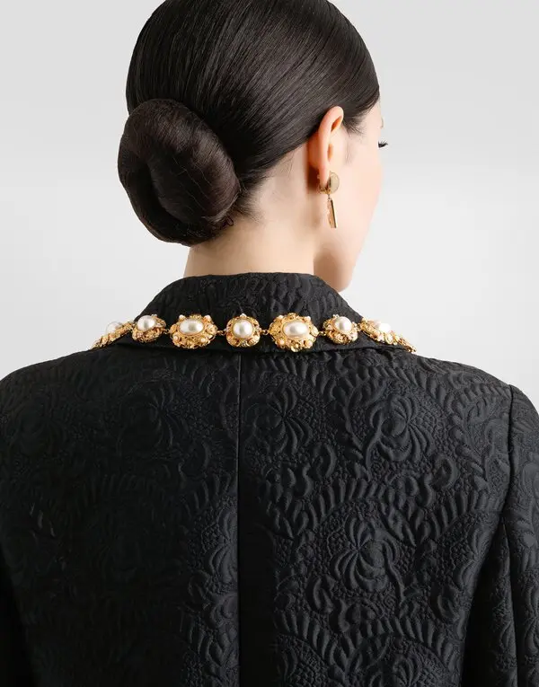 Dolce & Gabbana Peony-motif Brocade Jacket