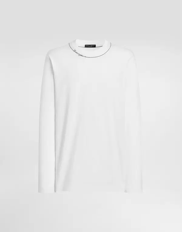 Dolce & Gabbana Cotton T-shirt With Embroidery