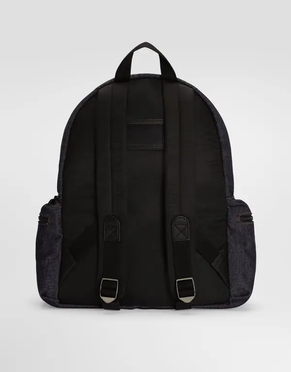 Dolce & Gabbana Denim Backpack With Logo