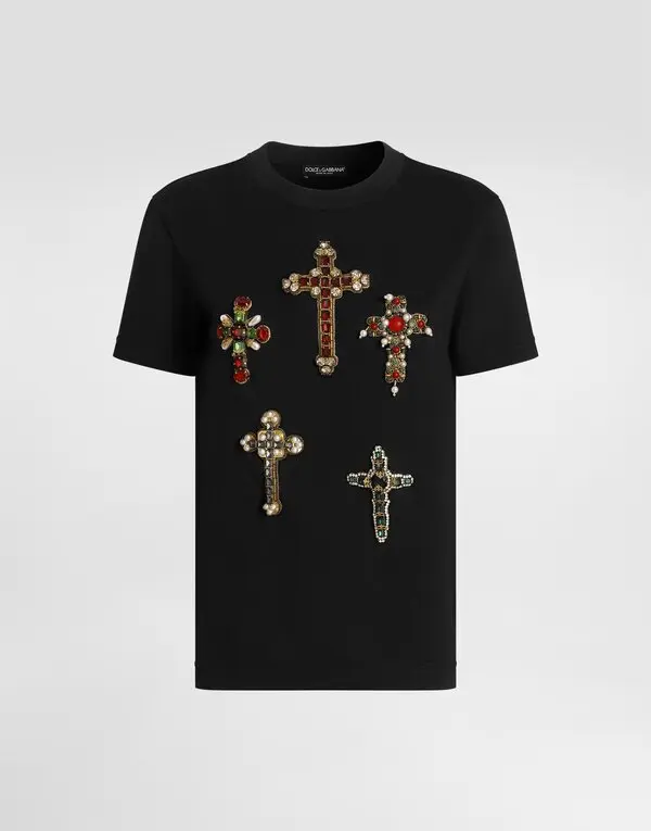 Dolce & Gabbana Embroidered Cotton T-shirt
