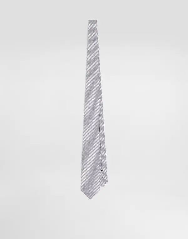 Dolce & Gabbana Striped Poplin Tie