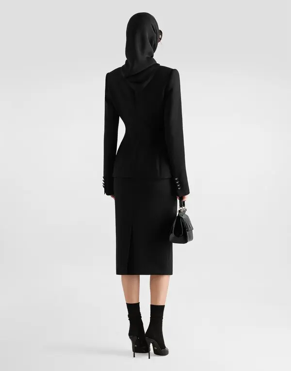 Dolce & Gabbana Double-breasted Jacket In Double Wool Crêpe