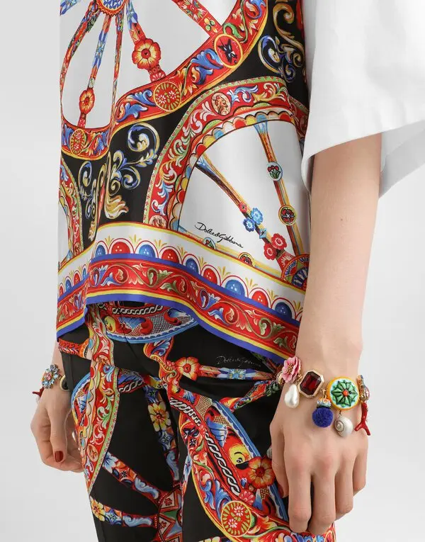 Dolce & Gabbana Carretto-print Jersey T-shirt