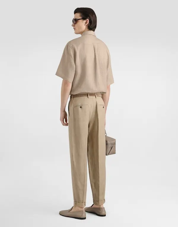 Dolce & Gabbana Cupro-linen Trousers