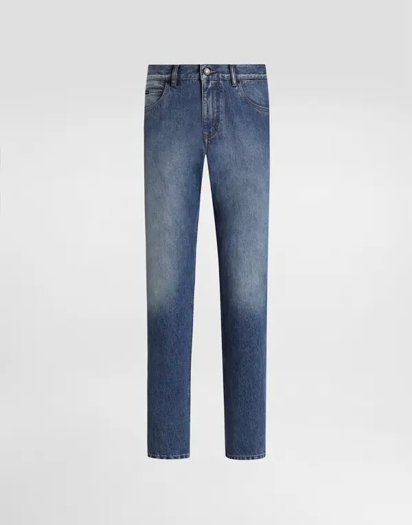 Dolce & Gabbana Embroidered Denim Trousers - Multicolor