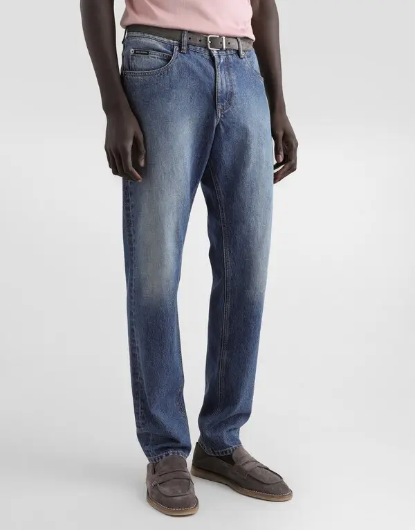 Dolce & Gabbana Embroidered Denim Trousers