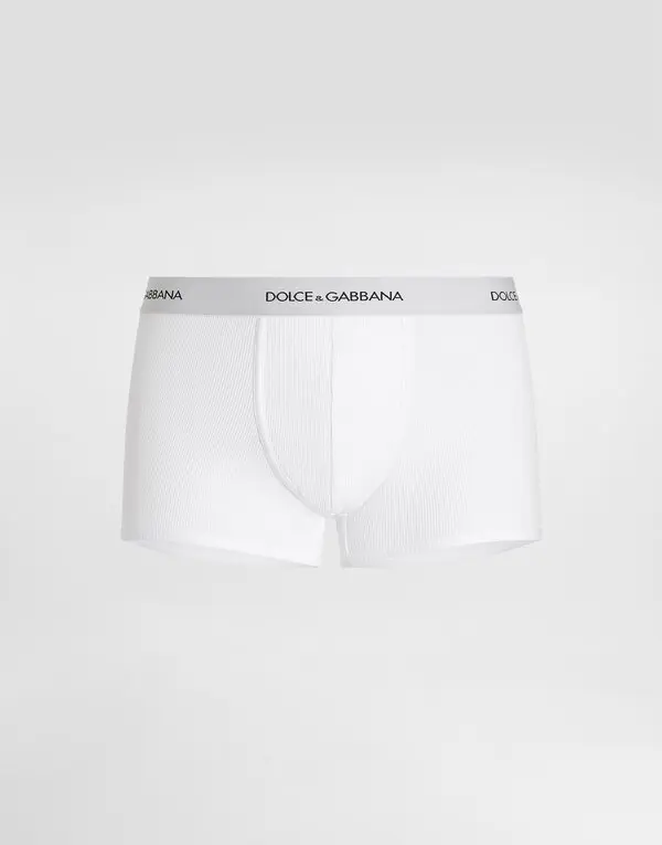 Dolce & Gabbana Cotton Jersey Regular-fit Boxers In A Pack Of Two - White
