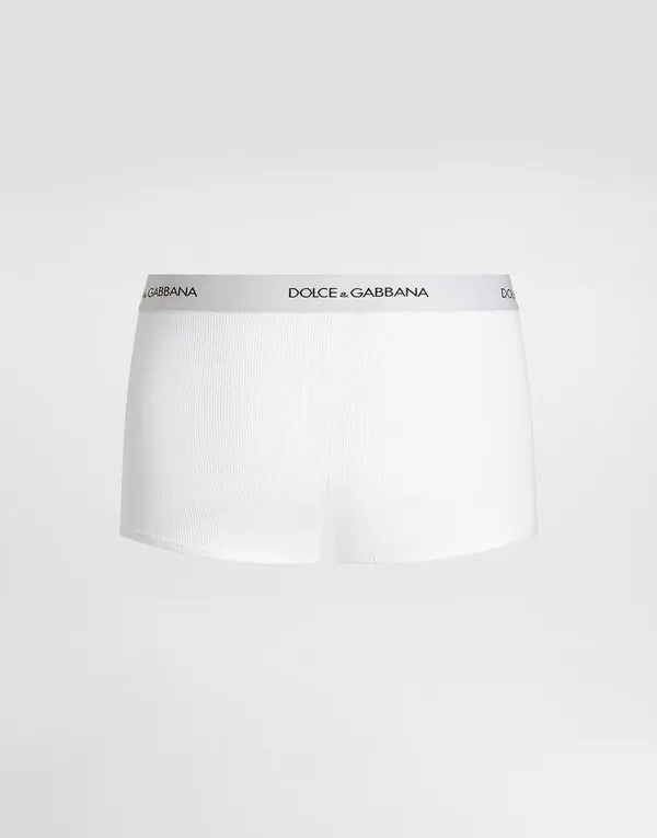Dolce & Gabbana Cotton Jersey Regular-fit Boxers In A Pack Of Two - White