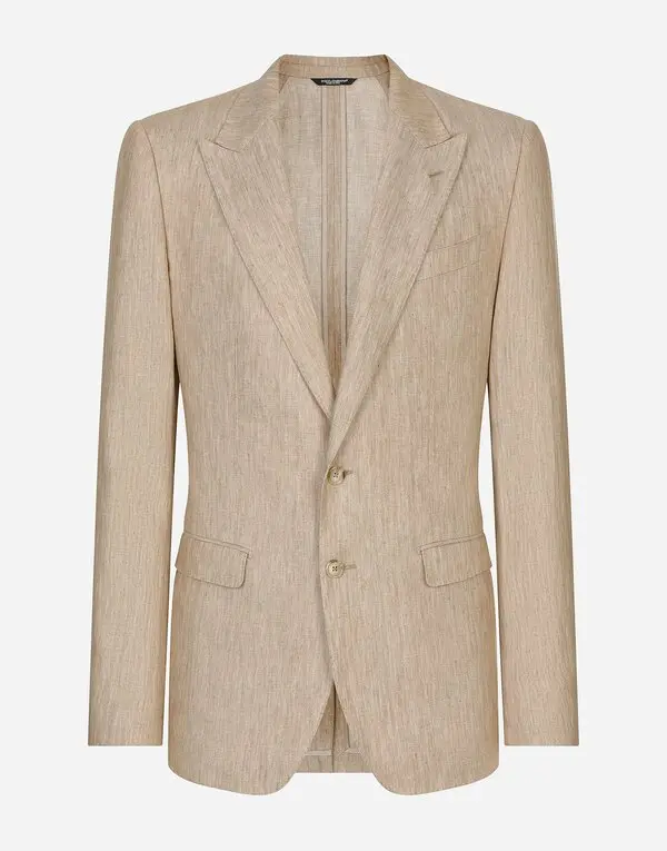 Dolce & Gabbana Single-breasted Linen Taormina Jacket