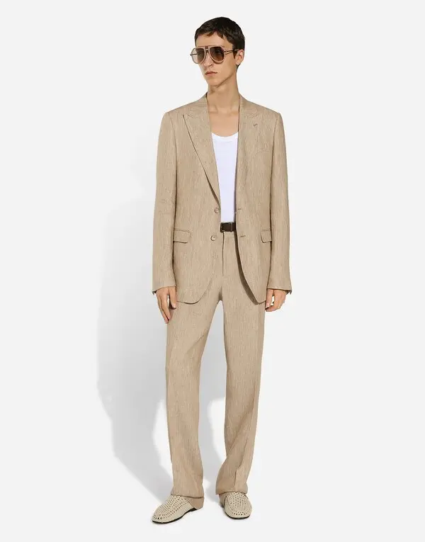 Dolce & Gabbana Single-breasted Linen Taormina Jacket
