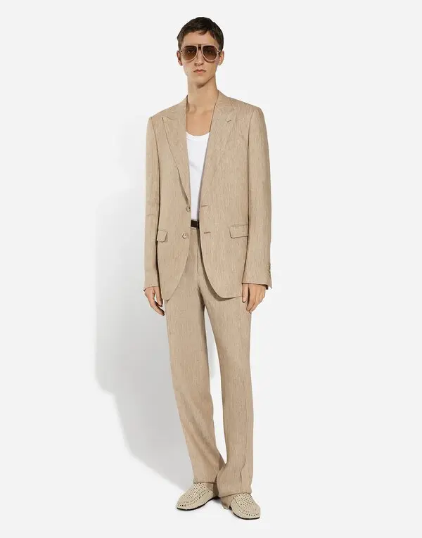 Dolce & Gabbana Single-breasted Linen Taormina Jacket