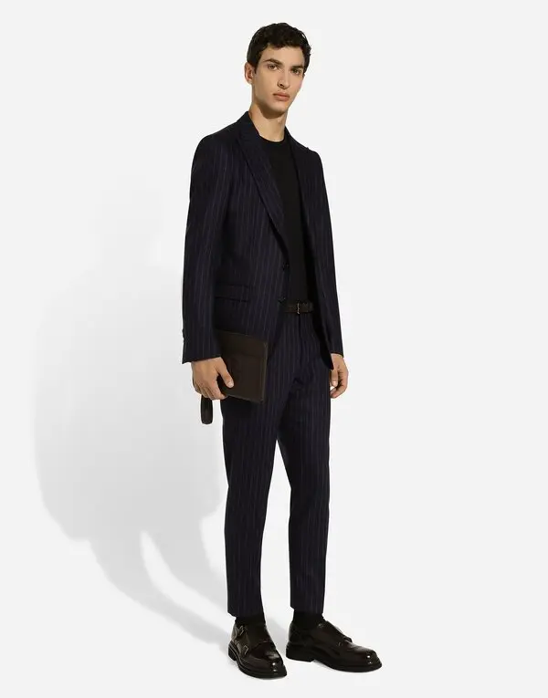 Dolce & Gabbana Single-breasted Pinstripe Flannel Taormina-fit Jacket