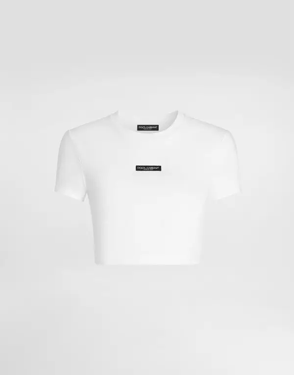 Dolce & Gabbana Jersey T-shirt With Logo - White