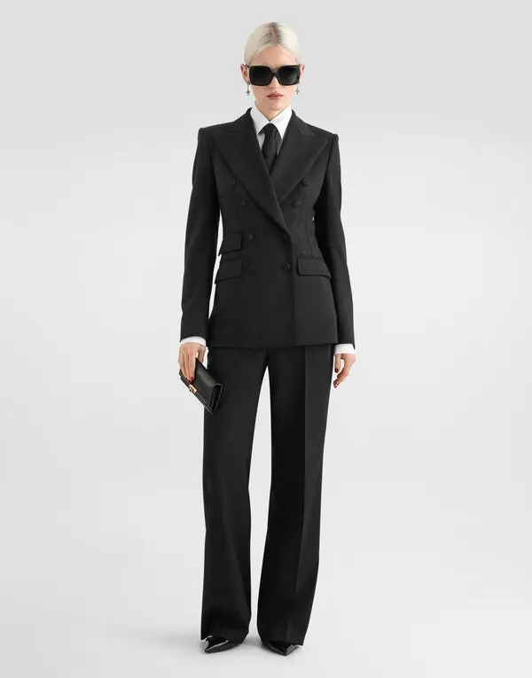 Dolce & Gabbana Turlington Double-breasted Jacket In Bi-stretch Twill