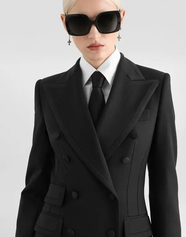 Dolce & Gabbana Turlington Double-breasted Jacket In Bi-stretch Twill