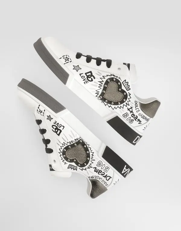 Dolce & Gabbana Portofino Light Sneakers In Nappa Calfskin