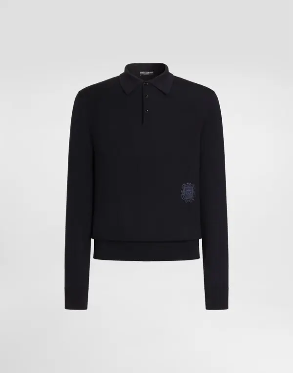 Dolce & Gabbana Virgin Wool Polo Shirt
