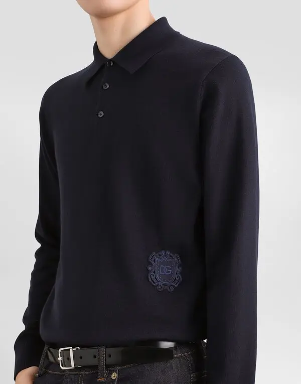 Dolce & Gabbana Virgin Wool Polo Shirt