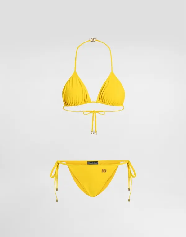 Dolce & Gabbana Triangle Bikini - Yellow