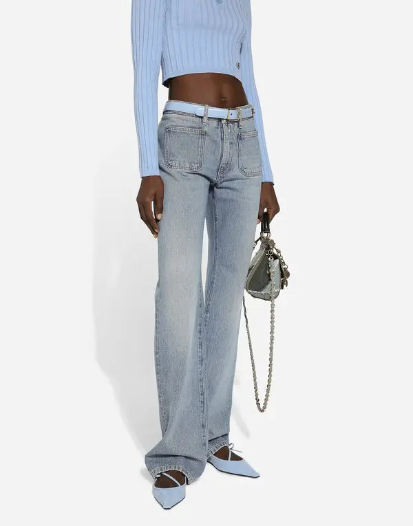 Dolce & Gabbana Cotton Denim Work Jeans