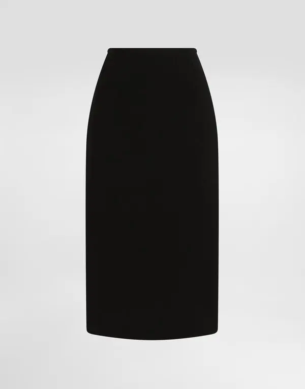 Dolce & Gabbana Double Wool Crêpe Pencil Skirt