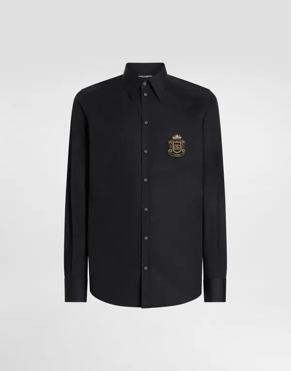 Dolce & Gabbana Cotton Martini Shirt - Black