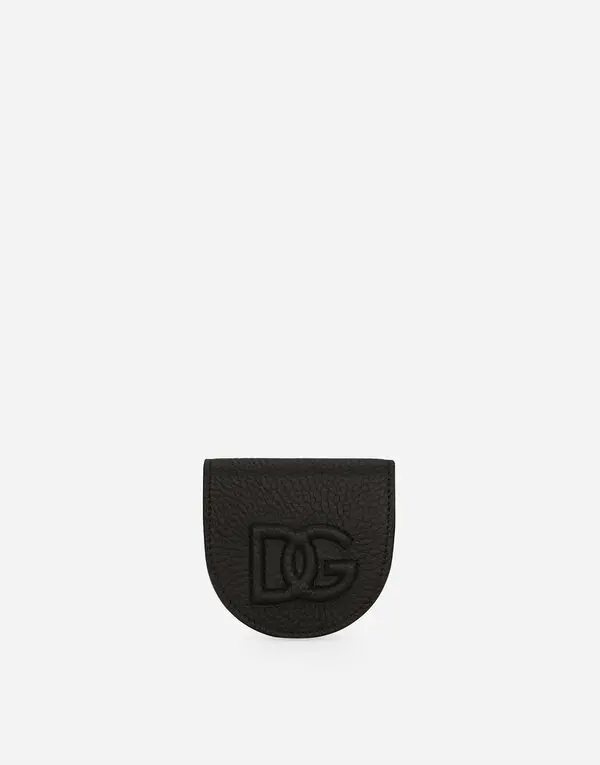 Dolce & Gabbana Deerskin-print Calfskin Coin Wallet - Black
