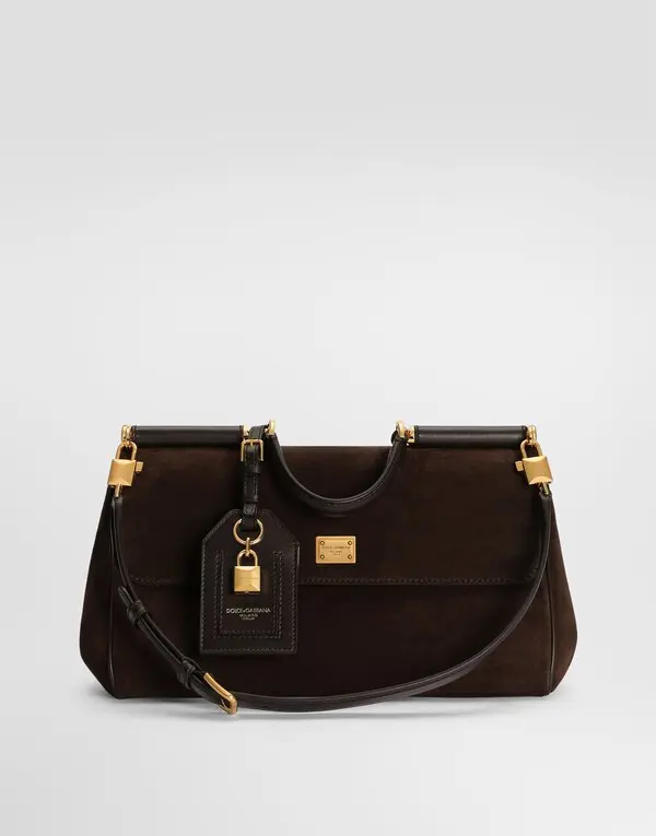 Dolce & Gabbana Medium My Sicily Handbag In Split And Smooth Calfskin