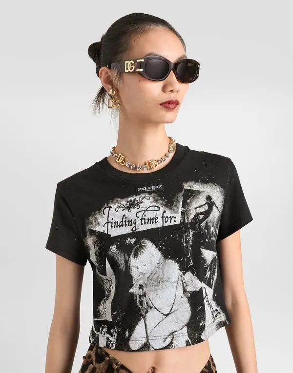 Dolce & Gabbana Graphic Print Jersey T-shirt