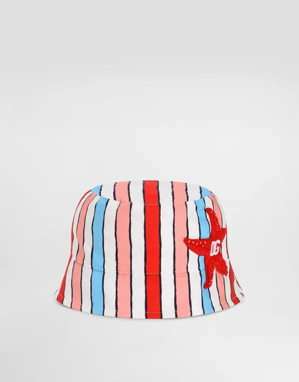 Dolce & Gabbana Striped Poplin Bucket Hat