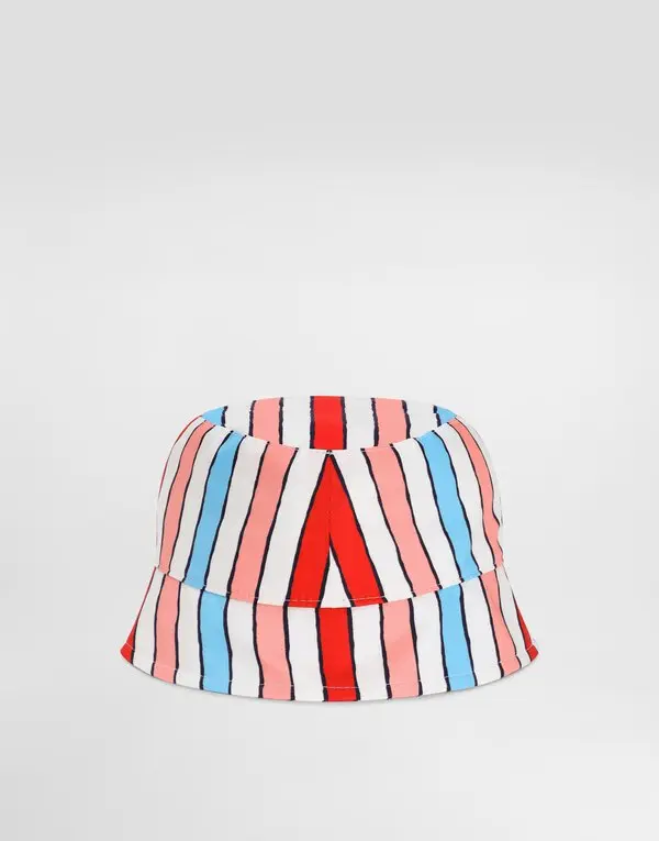 Dolce & Gabbana Striped Poplin Bucket Hat
