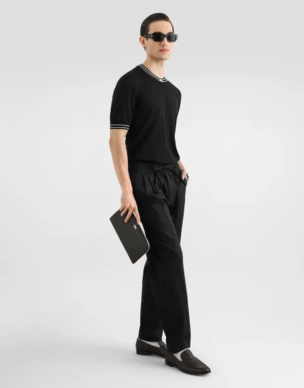 Dolce & Gabbana Cotton Gabardine Jogging Trousers