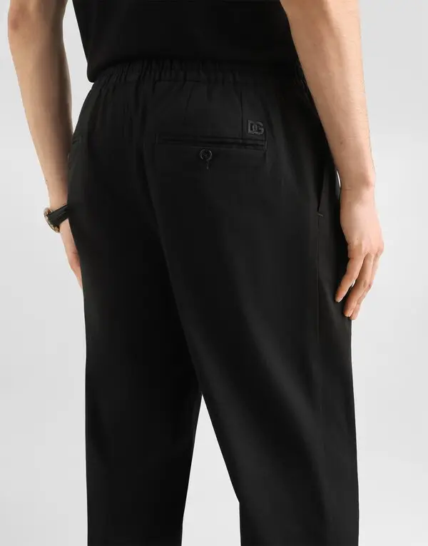 Dolce & Gabbana Cotton Gabardine Jogging Trousers