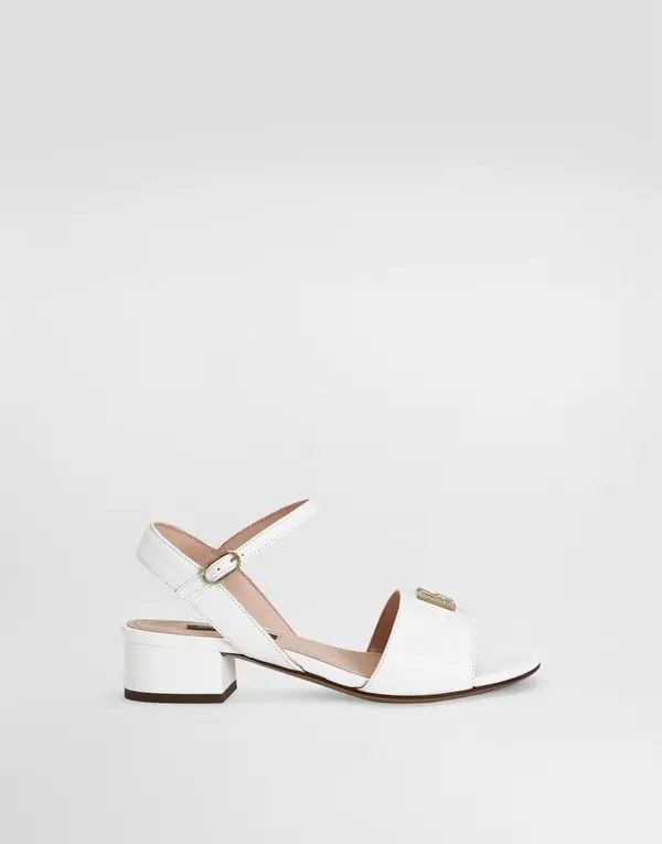 Dolce & Gabbana Nappa Leather Sandals With Dg Logo