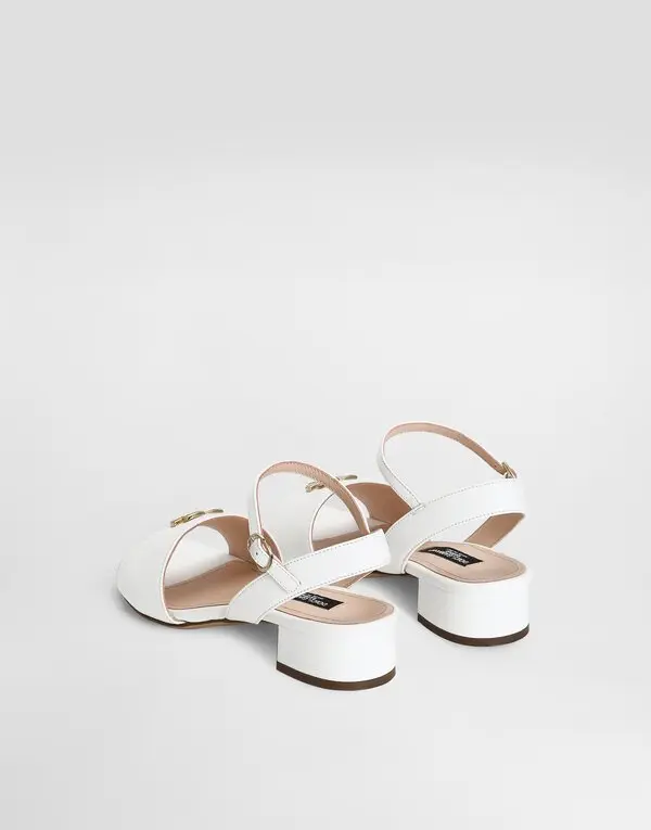 Dolce & Gabbana Nappa Leather Sandals With Dg Logo