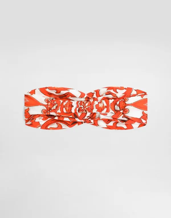 Dolce & Gabbana Majolica-print Poplin Headband