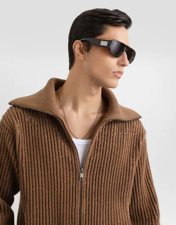 Dolce & Gabbana Sequined Wool Cardigan