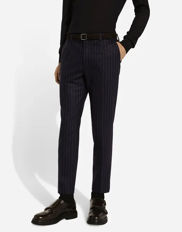 Dolce & Gabbana Tailored Pinstripe Flannel Pants