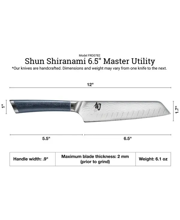 SHUN Shiranami Master Utility Knife