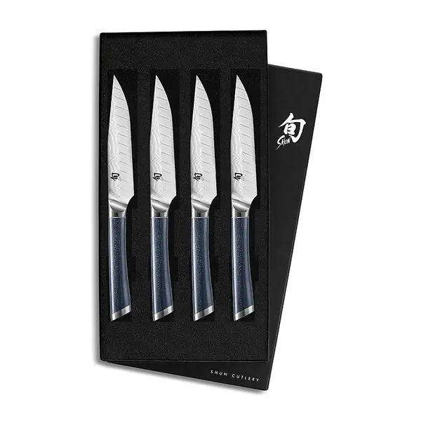 SHUN Shiranami 4 Piece Steak Knife Set