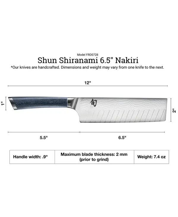 SHUN Shiranami Nakiri Knife