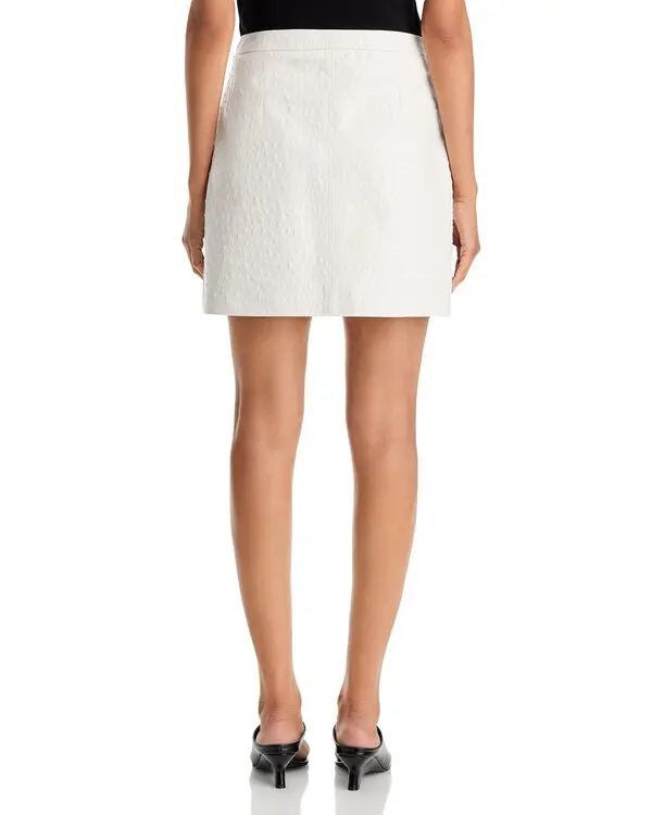 RÓHE Leather Mini Skirt