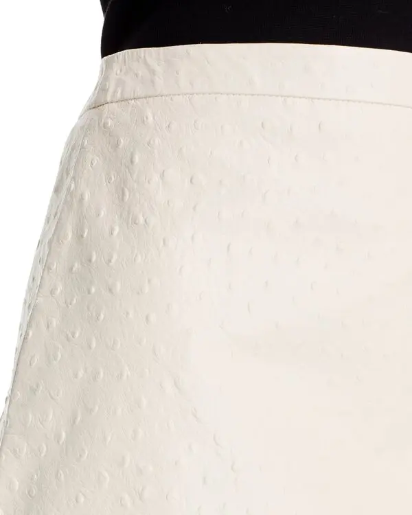 RÓHE Leather Mini Skirt