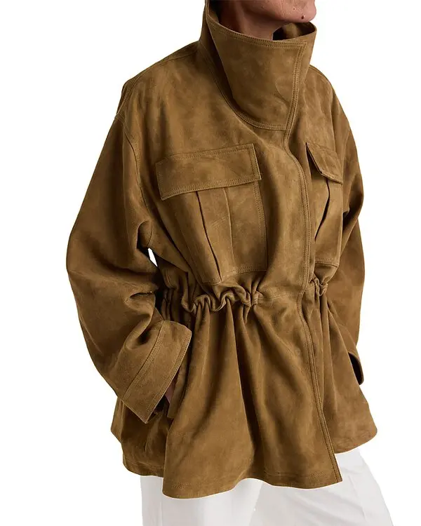 RÓHE Sculptural Suede Jacket