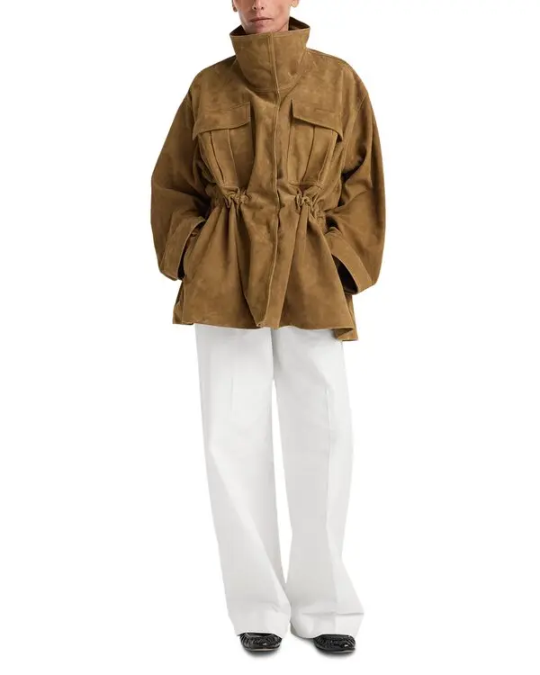 RÓHE Sculptural Suede Jacket