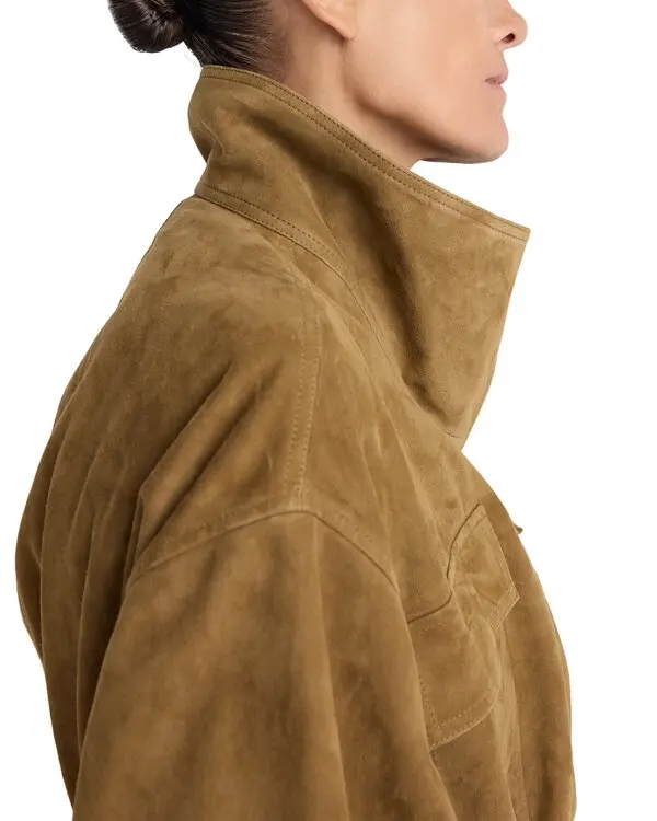 RÓHE Sculptural Suede Jacket